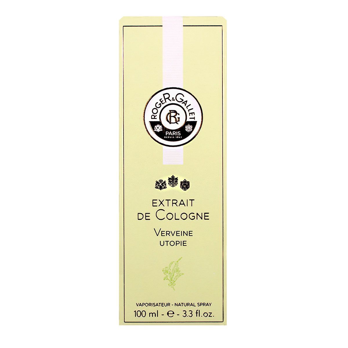 Roger & Gallet Extrait de Cologne Verveine 100 ml - Parfum frais et citronné