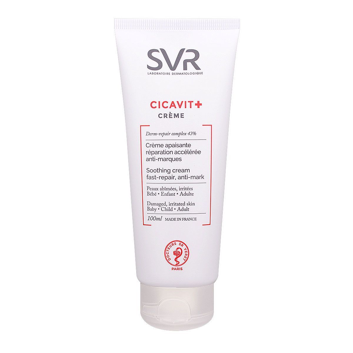 SVR Cicavit+ Crème Réparatrice 100ml - Soin des Cicatrices et Marques