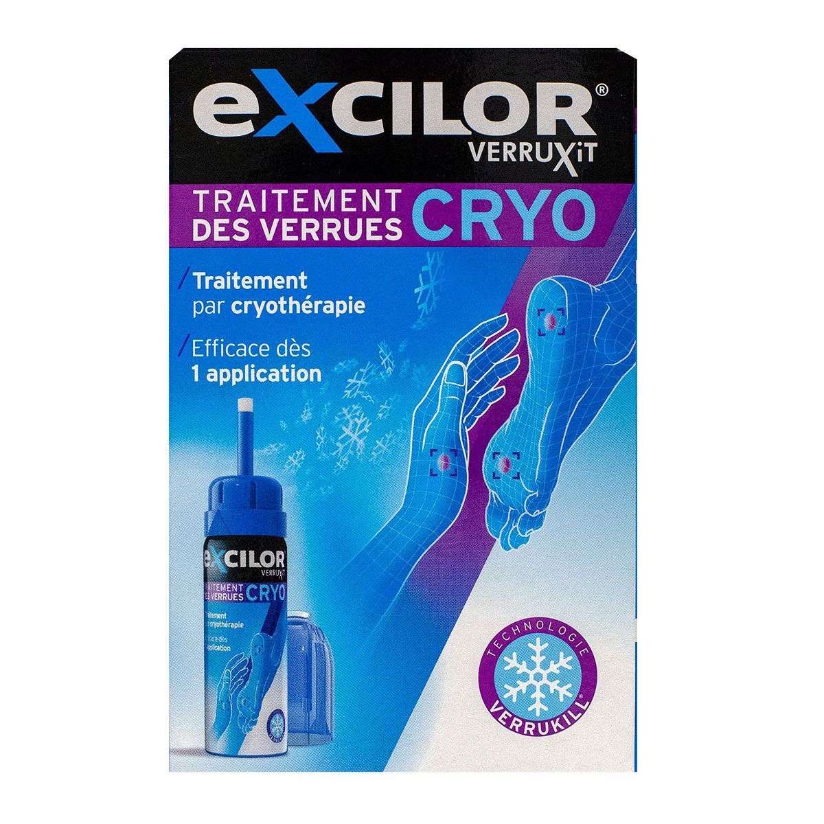 Excilor Cryo Verrue : traitement rapide des verrues