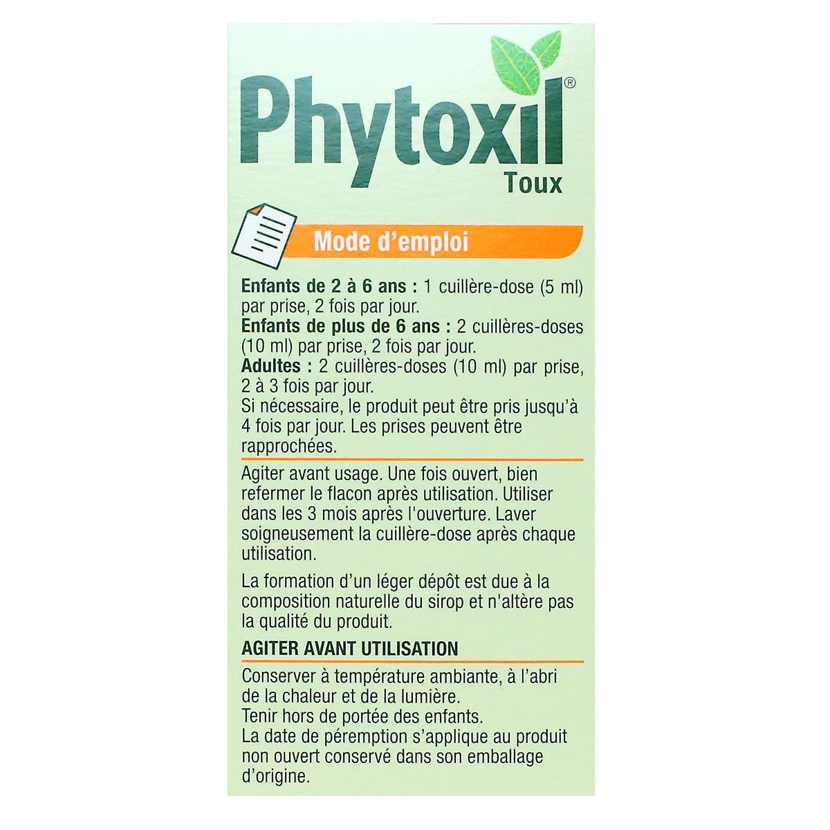 Phytoxil Toux Sirop 94ml - Soulagement de la Toux Sèche et Grasse