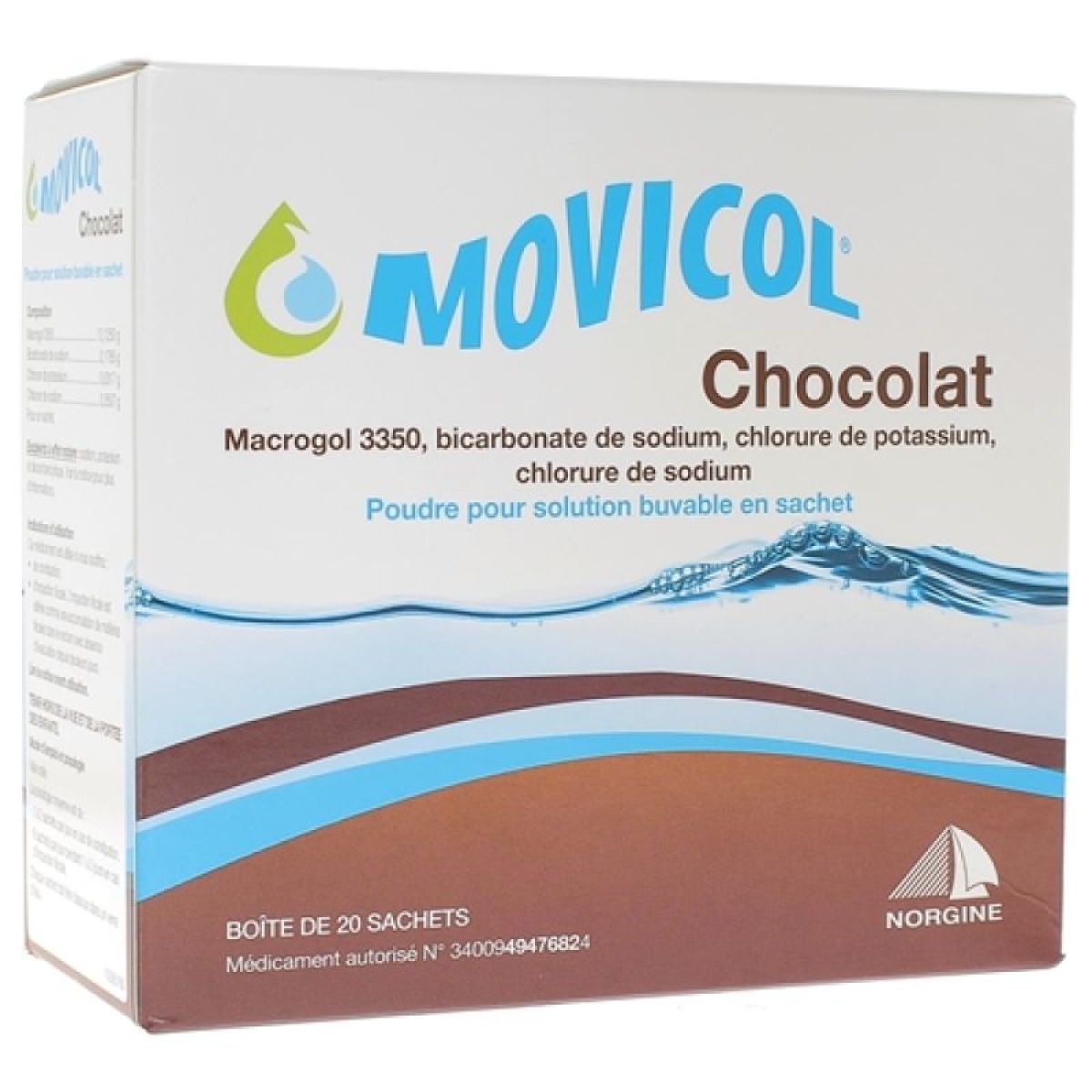 Movicol Chocolat Sachet 20 - Traitement Constipation