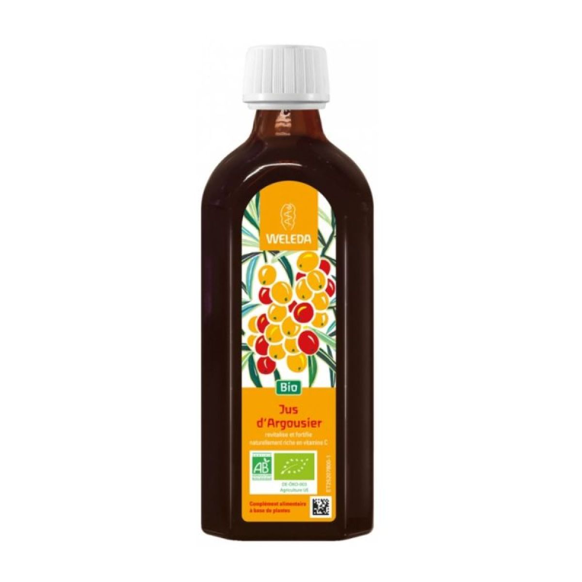 Weleda Jus d'argousier bio 250ml, booste les défenses naturelles