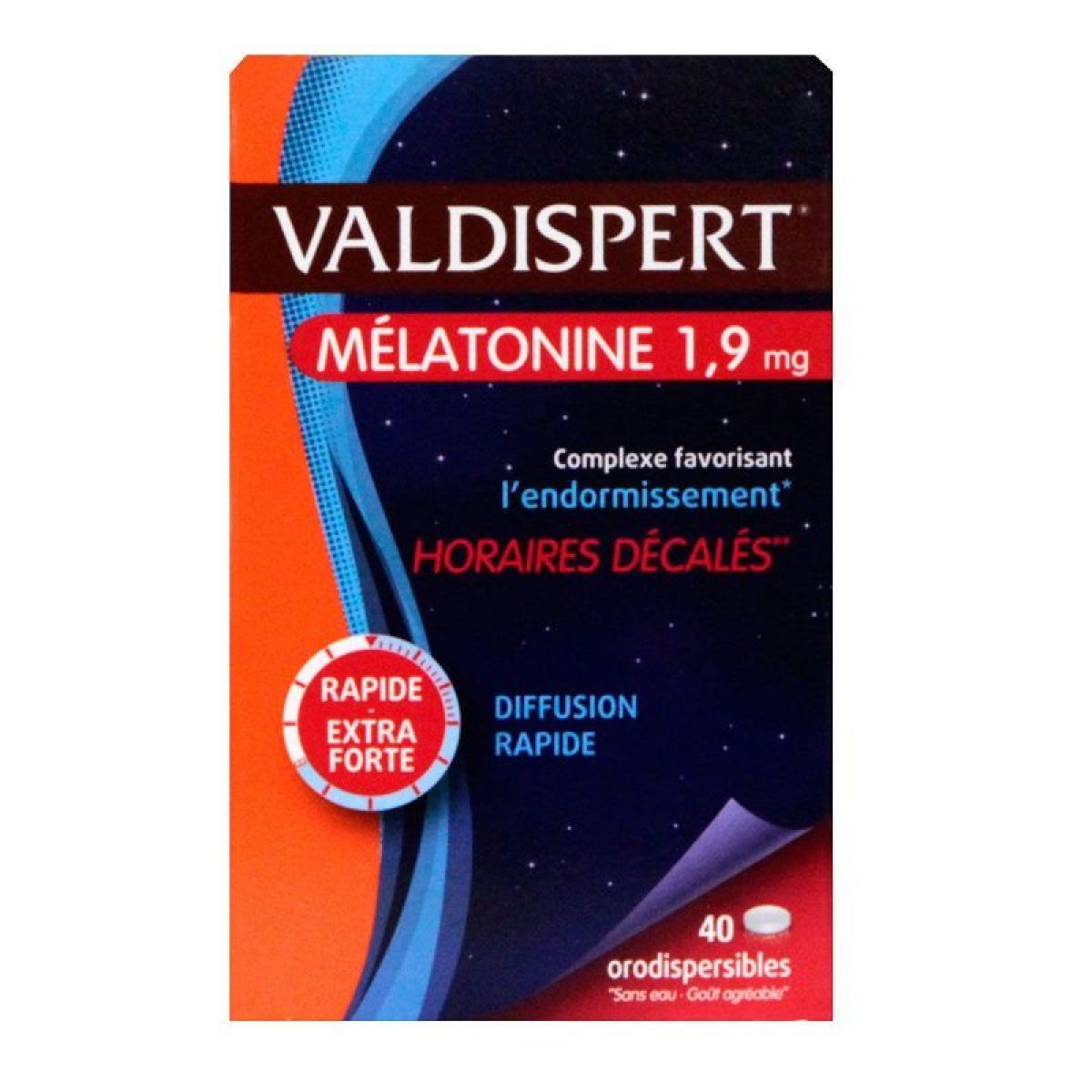 Valdispert Mélatonine 1,9 mg Orodispersible - Sommeil Naturel et Rapide