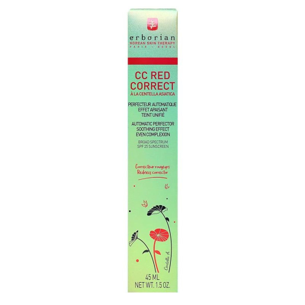 Erborian CC Red Correct 45ml - Anti-rougeurs
