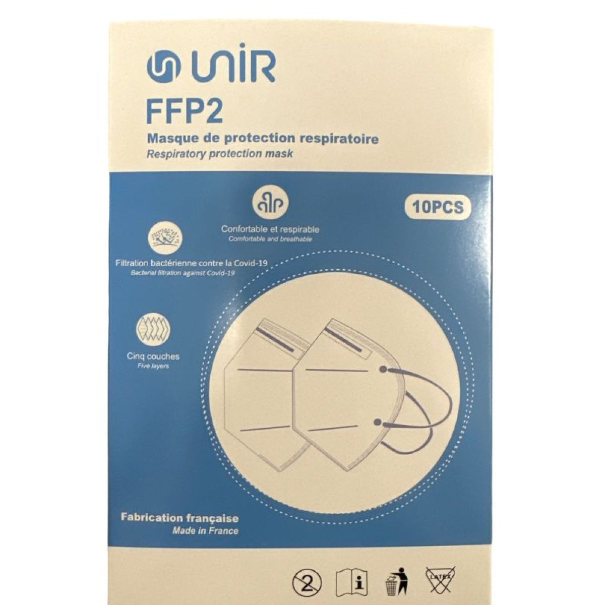 Masque FFP2 Haute Protection - Boîte de 10