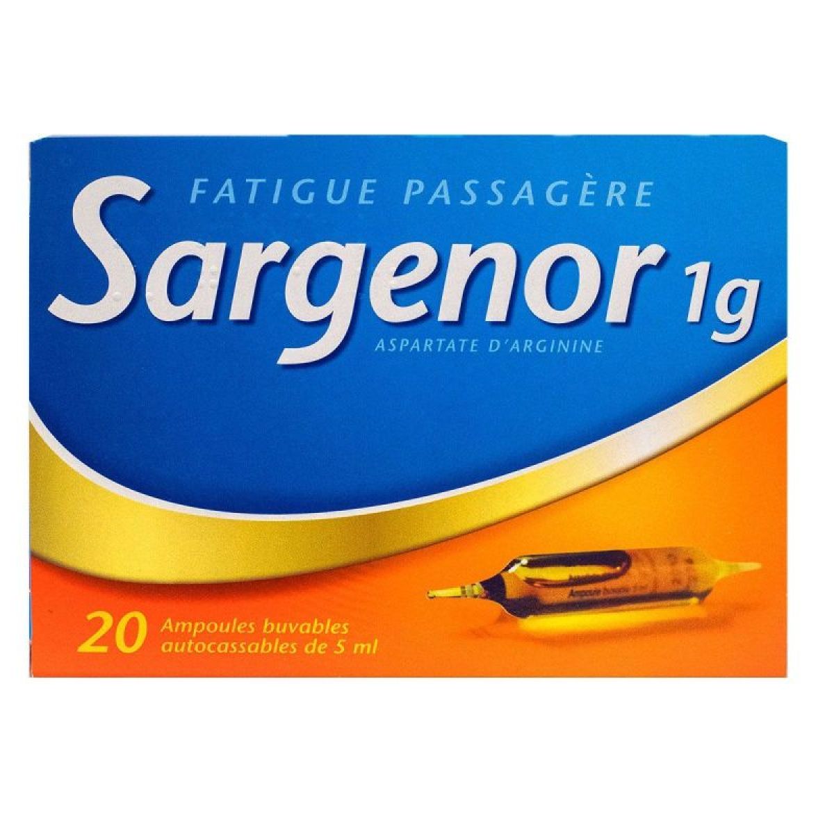 Sargenor 1G Ampoules Buvables x20 - Vitalité et énergie