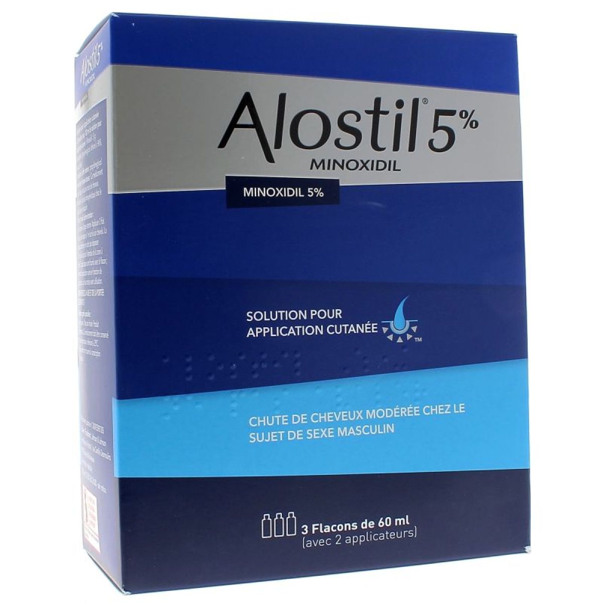 Alostil 5% Solution Externe 60ml - Traitement de la Chute de Cheveux