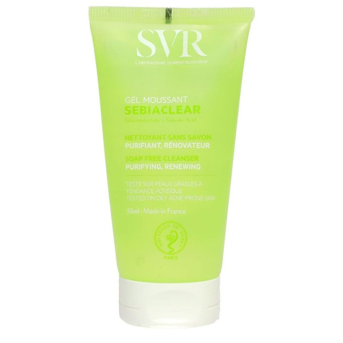 SVR Sebiaclear Gel Moussant 55ml - Nettoyage Purifiant Peaux Mixtes