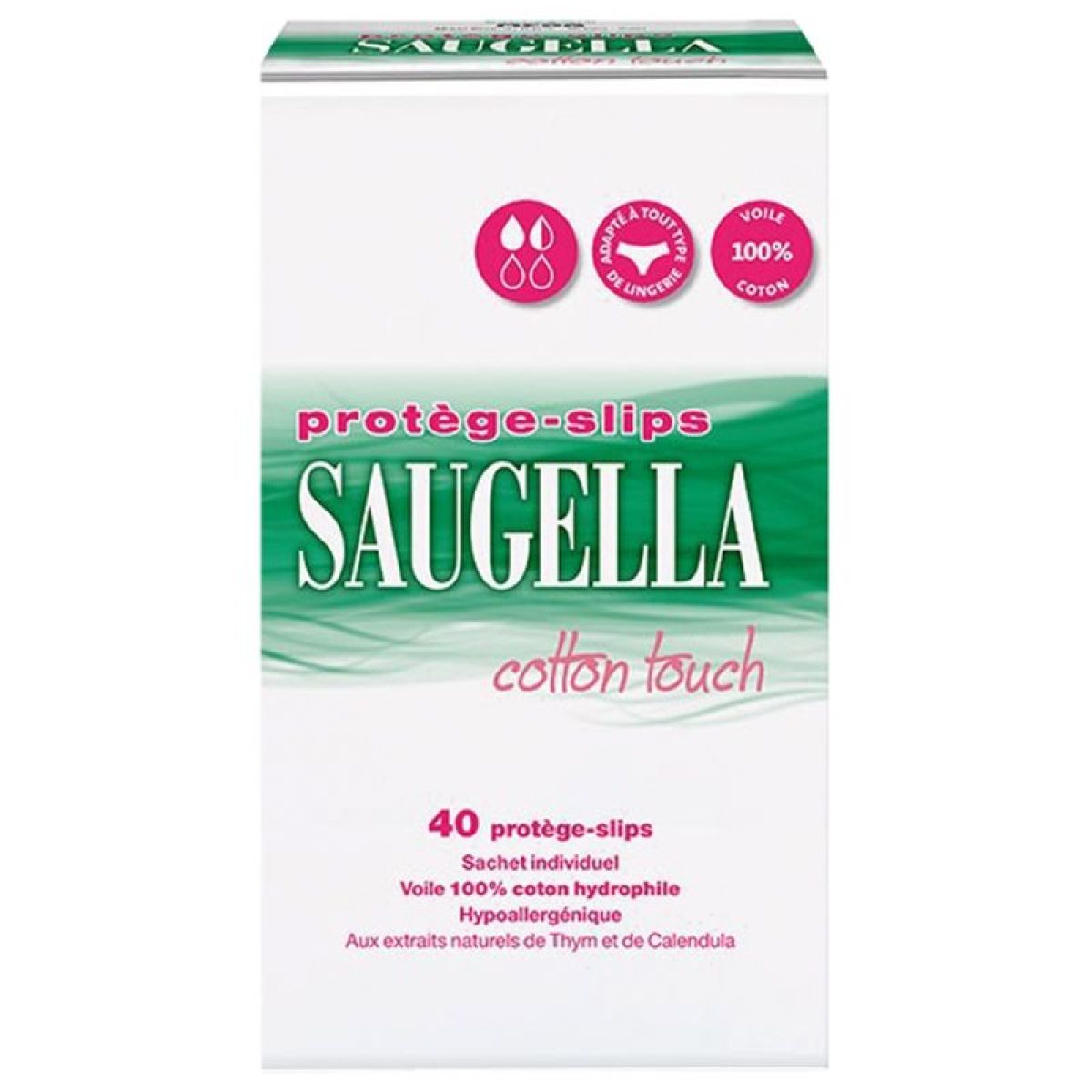 Saugella Coton Touch Protège-Slip x40 - Confort Coton