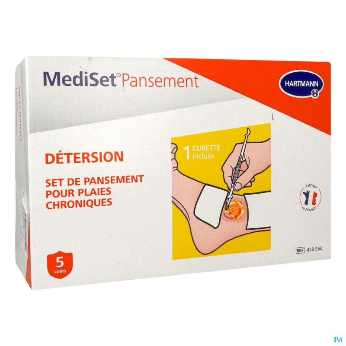 Mediset Pansement Détersion X5 - Nettoyage et Protection des Plaies