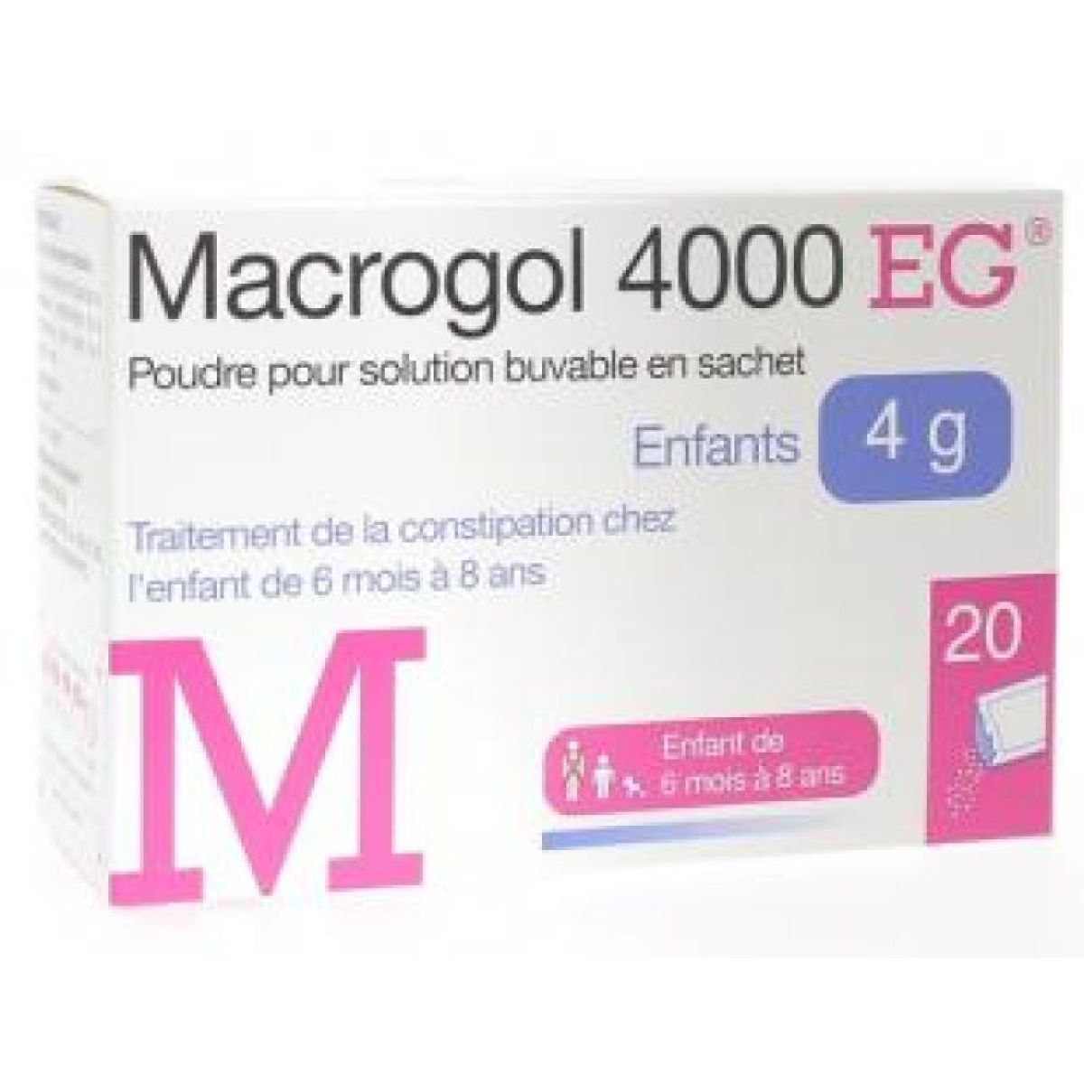 Macrogol 4000 4G Eg Sachet 20 - Traitement de la Constipation