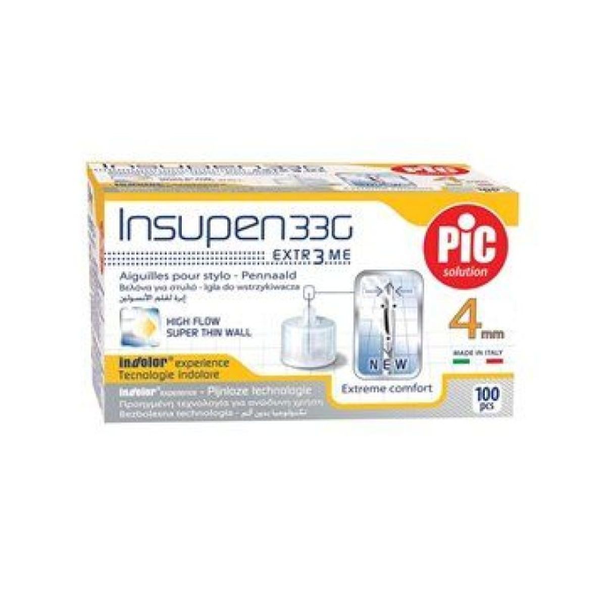 Aiguilles Insupen Picsol G33 4mm - Minimisation de la Douleur pour ...