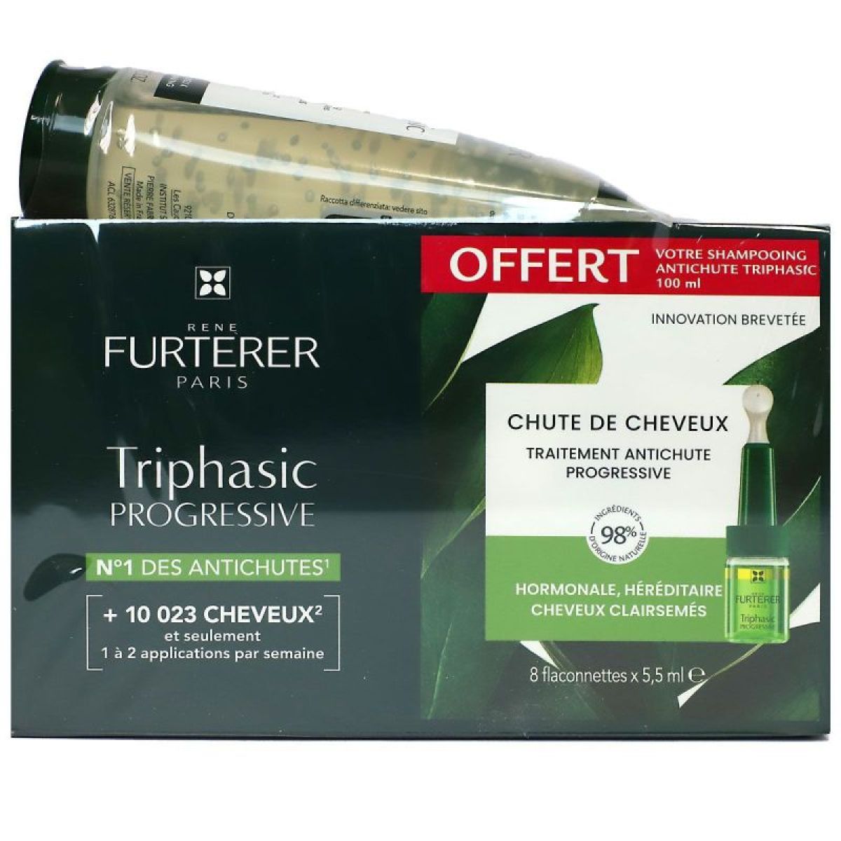 Furterer Triphasic Progressive : soin anti-chute intensif + offre spéciale