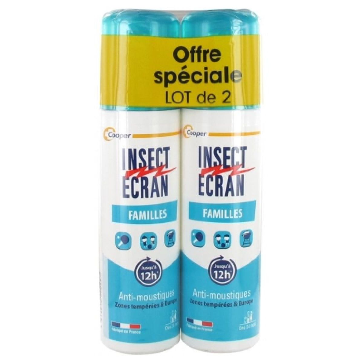 Insect Ecran Famille spray anti-moustiques x2