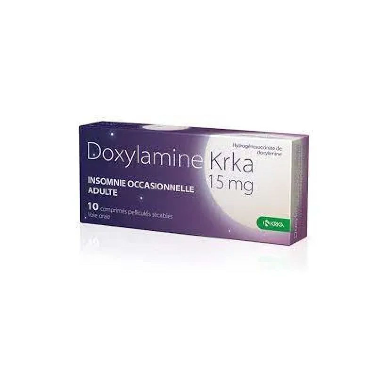 Doxylamine 15mg Krka Comprimés Sec 10 - Traitement des Troubles du Sommeil