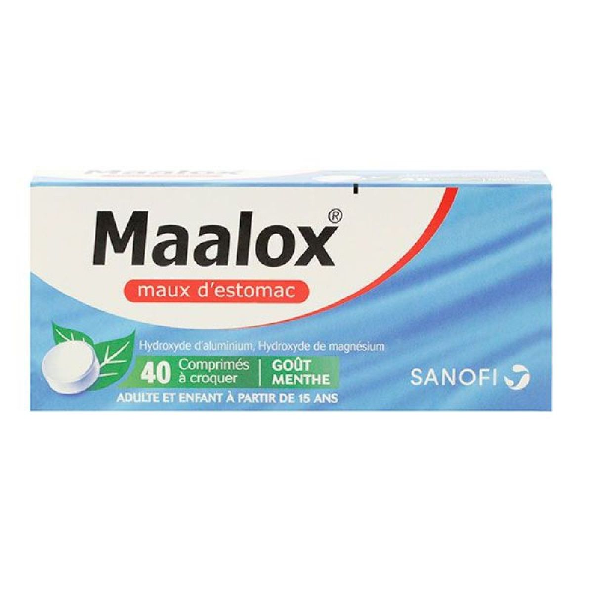 Maalox Maux D'estomac 40 Comprimés - Soulagement Rapide des Brûlures d ...