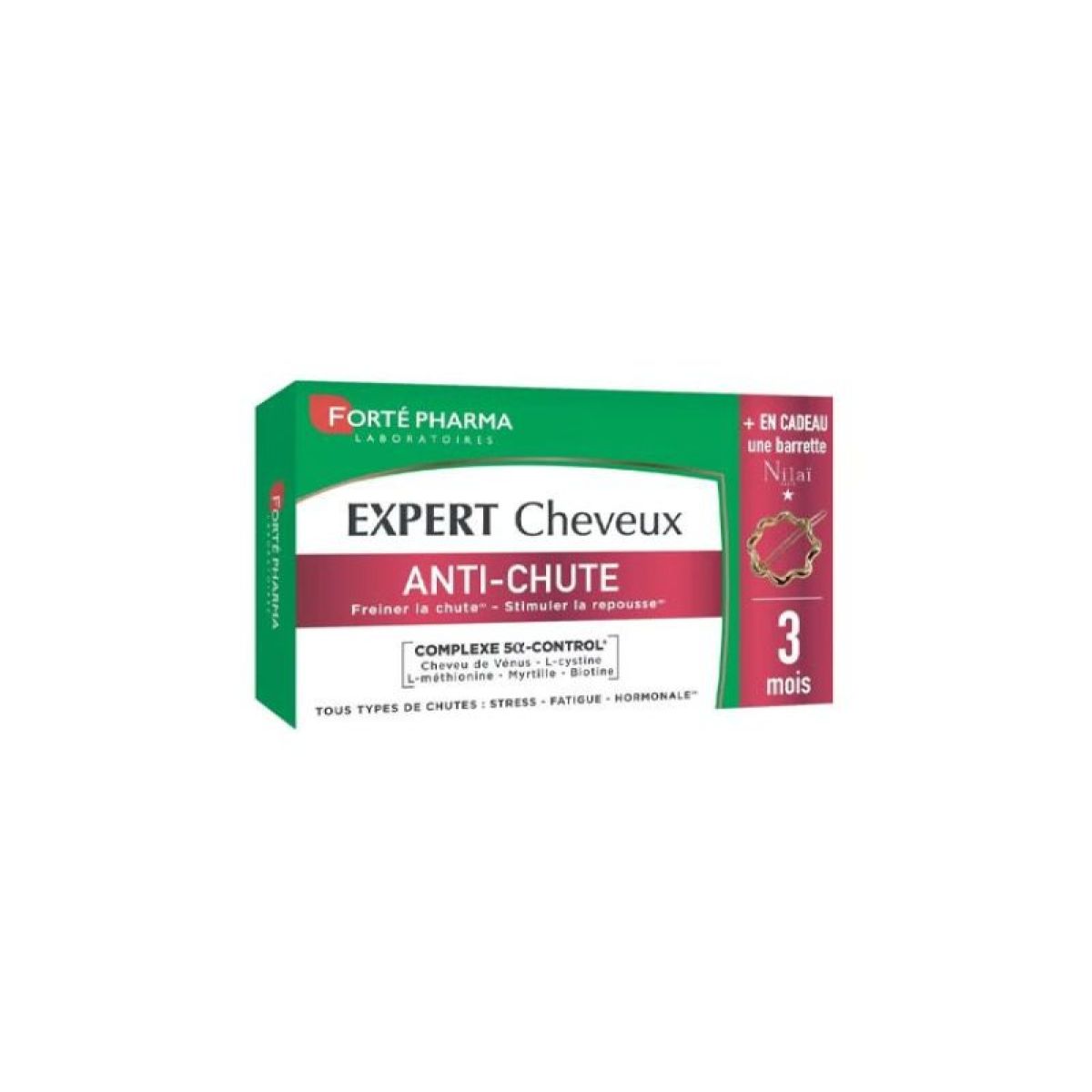 Expert Cheveux Anti-Chute Comprimés x90 - Fortifie et Réduit la Chute ...