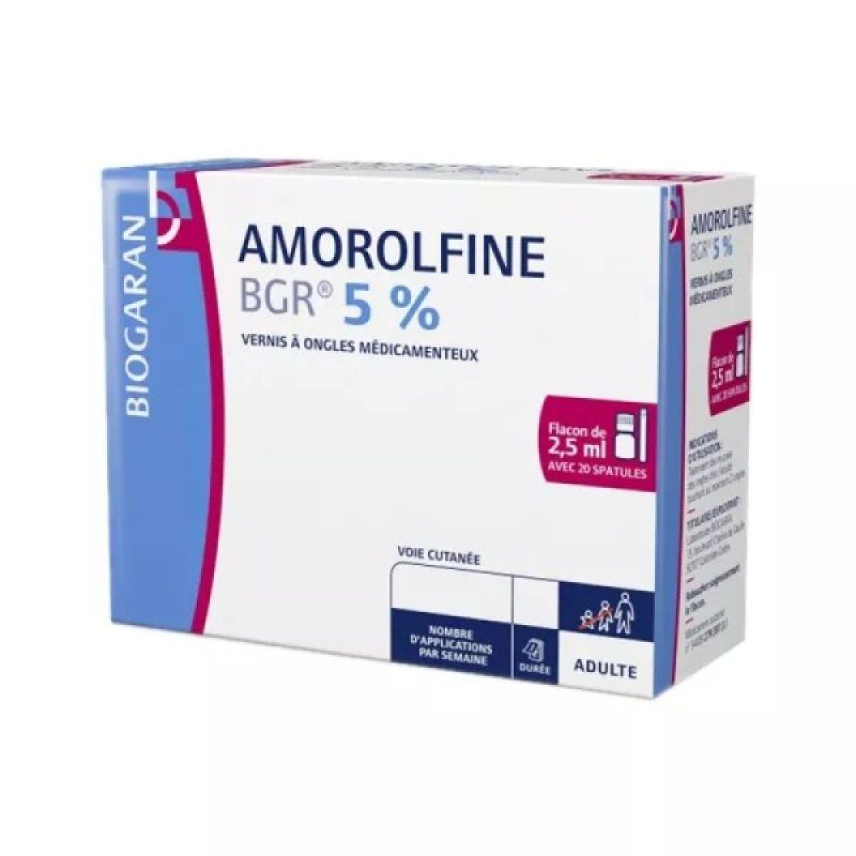 Amorolfine Vernis 5% 2,5Ml - Traitement des Infections Fongiques
