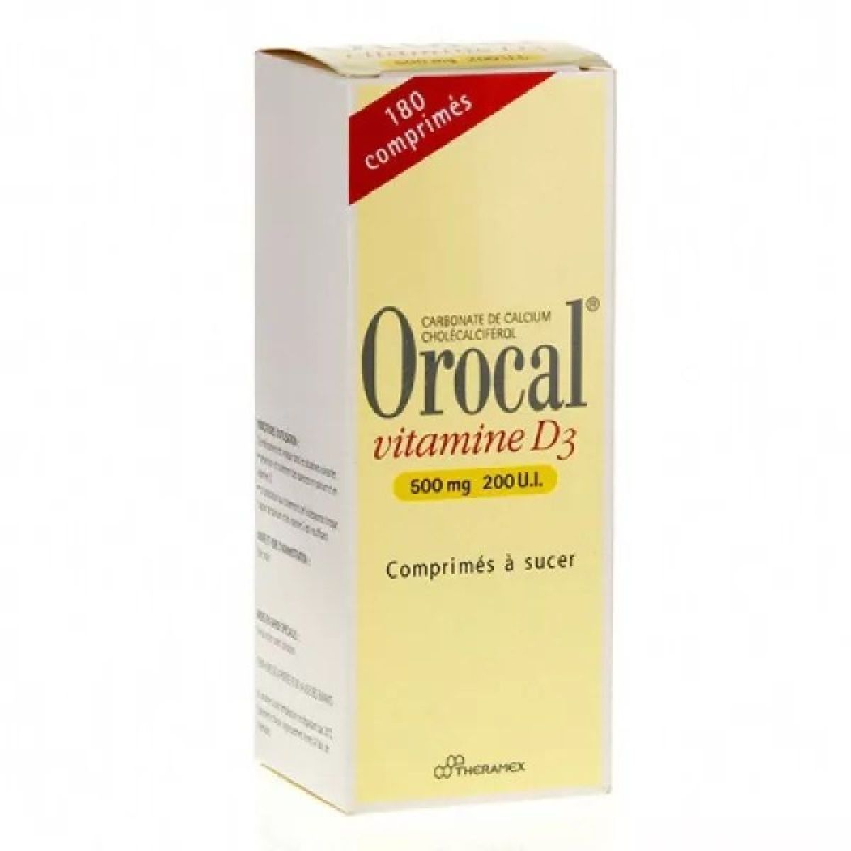 Orocal Vit D3 500Mg/200Ui - Comprimés à Sucer