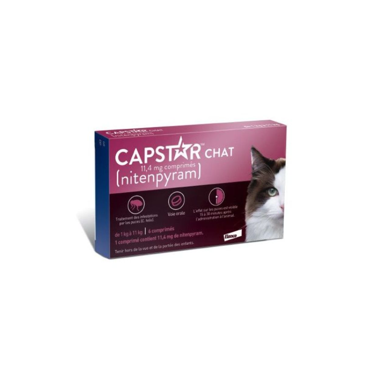 Capstar Chat 11,4mg 6 Comprimés