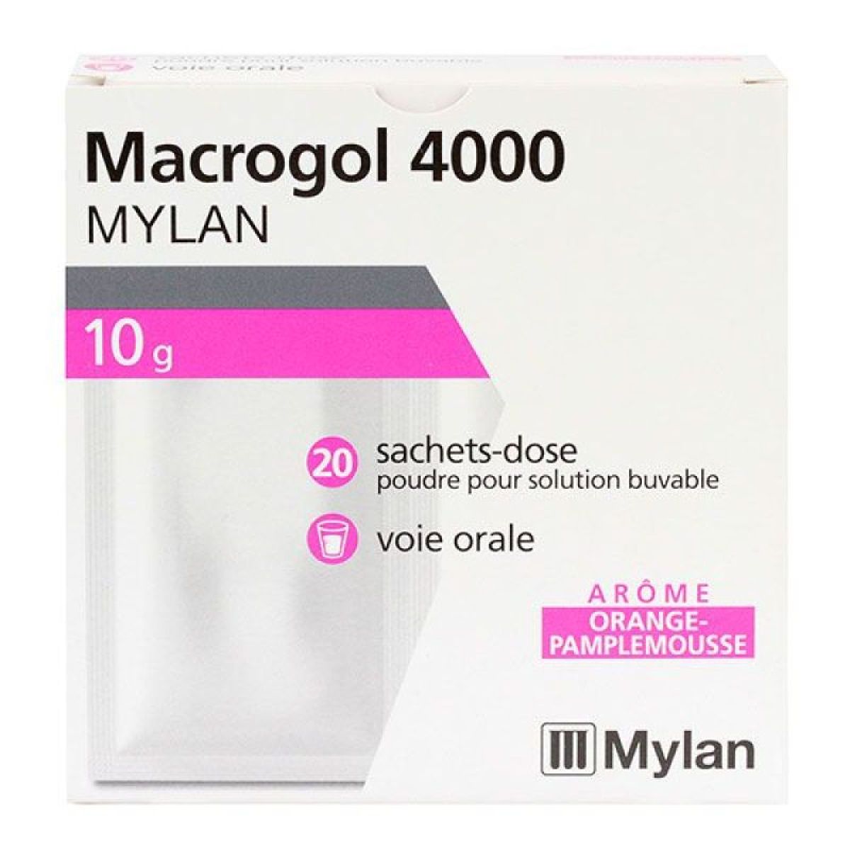 Macrogol Mylan 4000 Poudre S20 - Soulagement de la Constipation ...