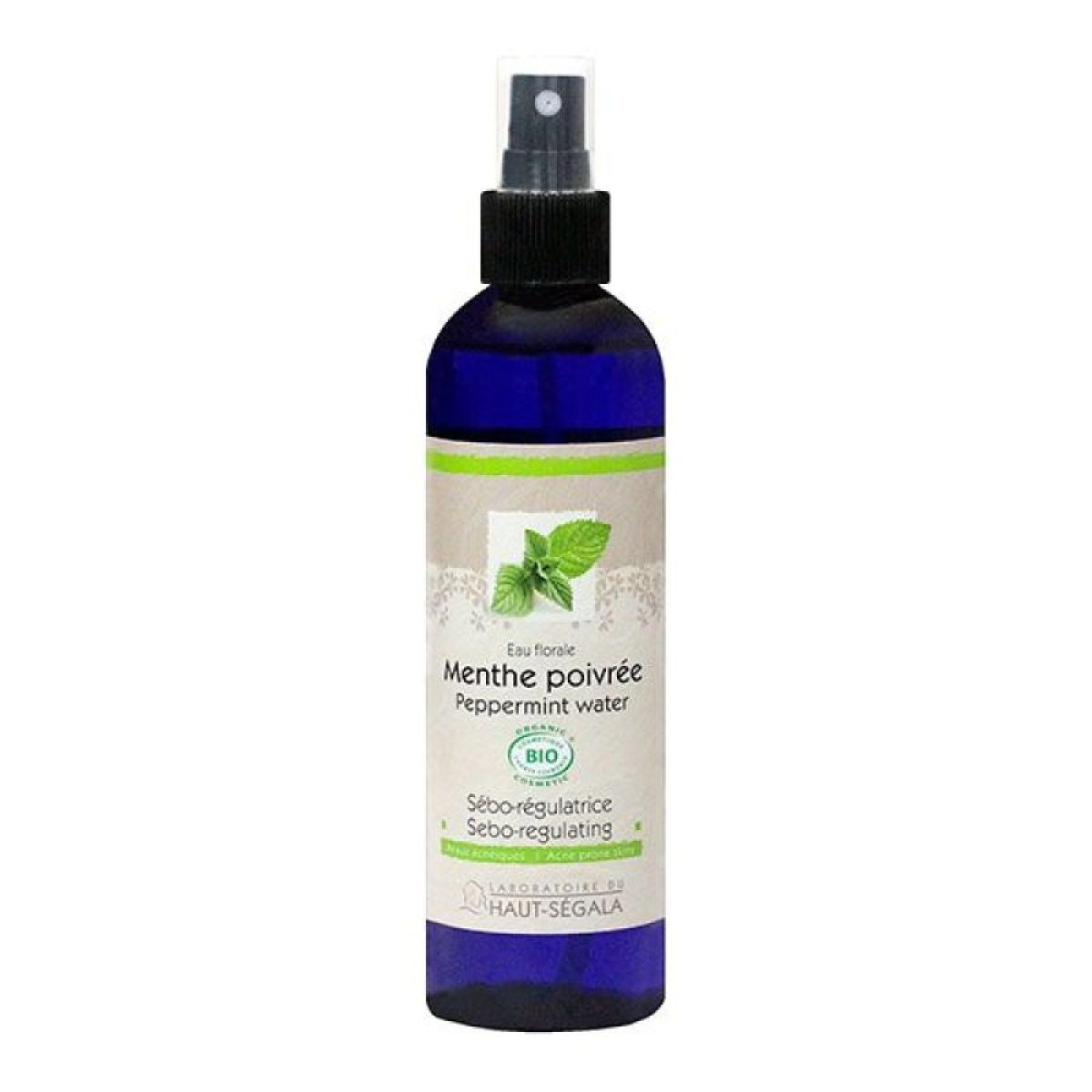 Eau Florale Menthe Poivrée Bio 250ml : tonifie et rafraîchit Eau Florale Menthe Poivrée Bio 250ml : tonifie et rafraîchit