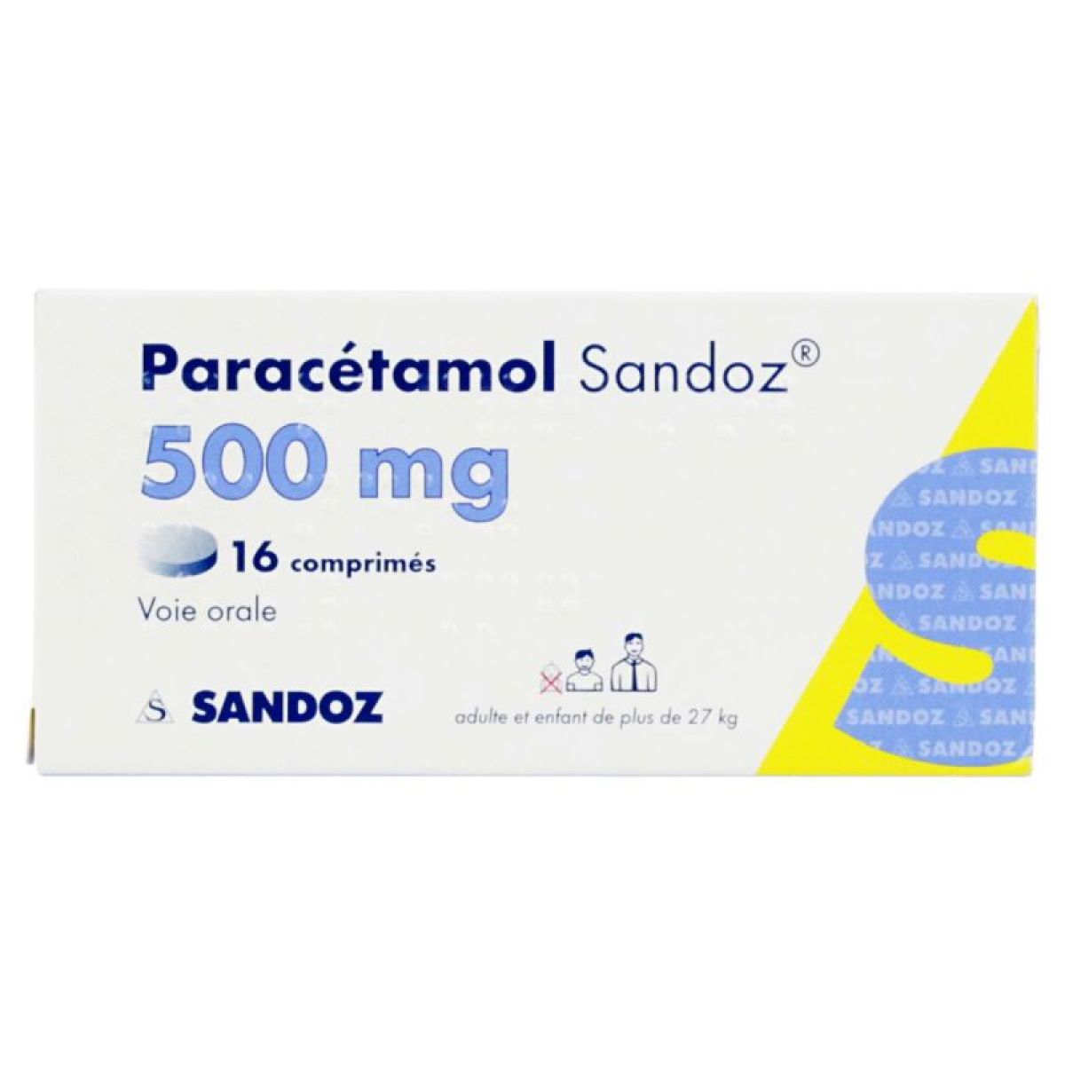 Paracétamol Sandoz 500mg - Soulagement Douleur et Fièvre