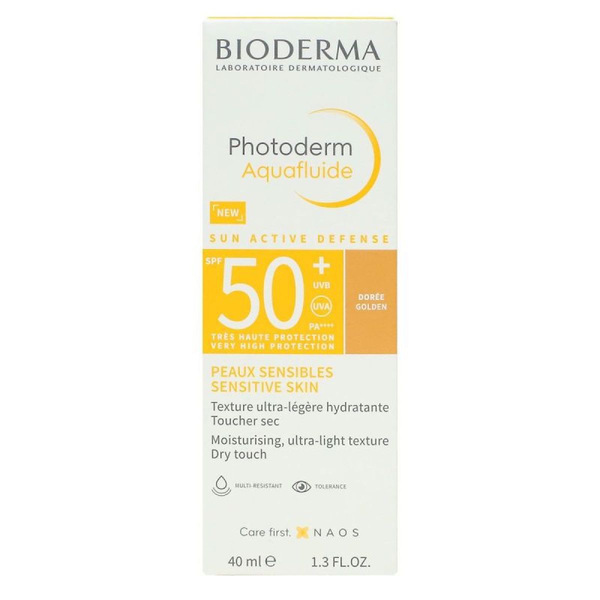 Photoderm Aquafluide SPF50+ - Teinté Doré 40ml