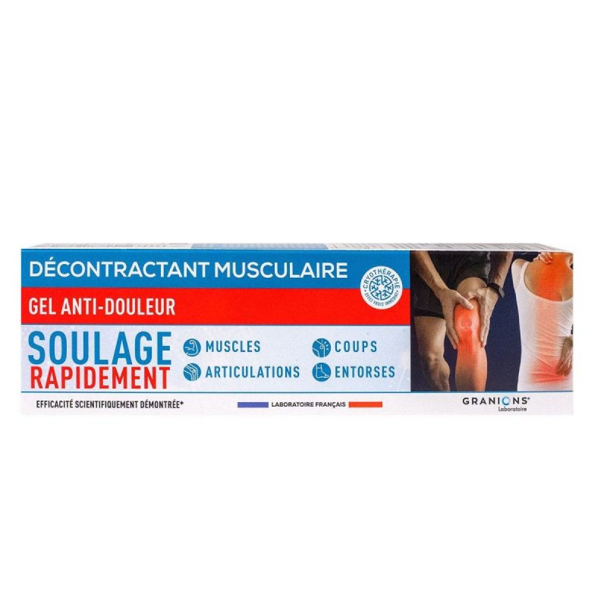 Gel Musculaire Effet Froid : décontractant pour douleurs musculaires
