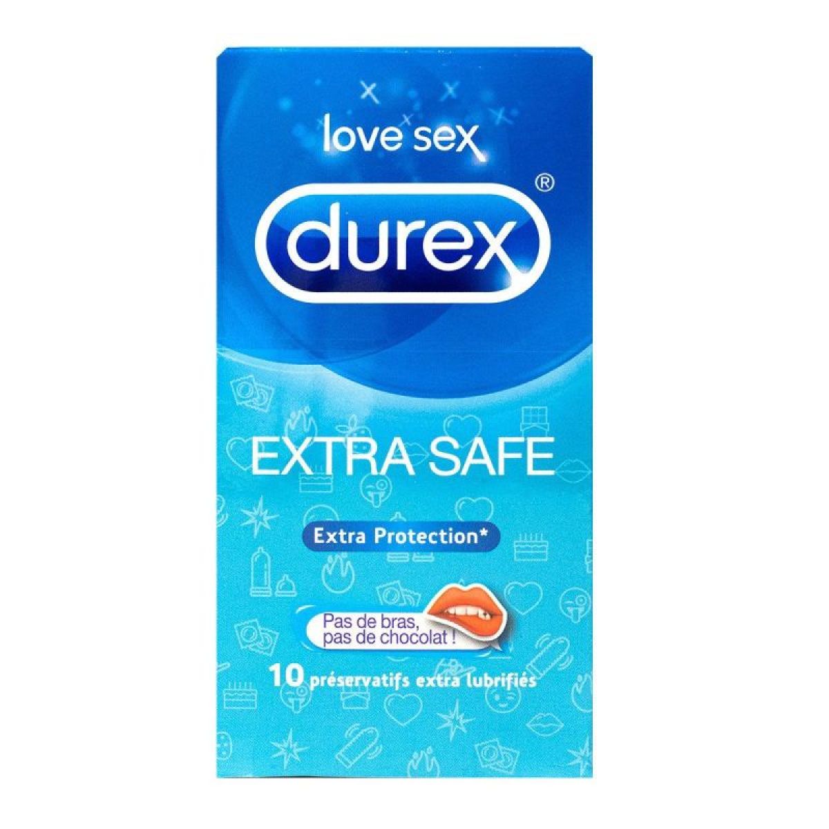 Durex Extra Safe Préservatifs x10 : sécurité maximale avec confort