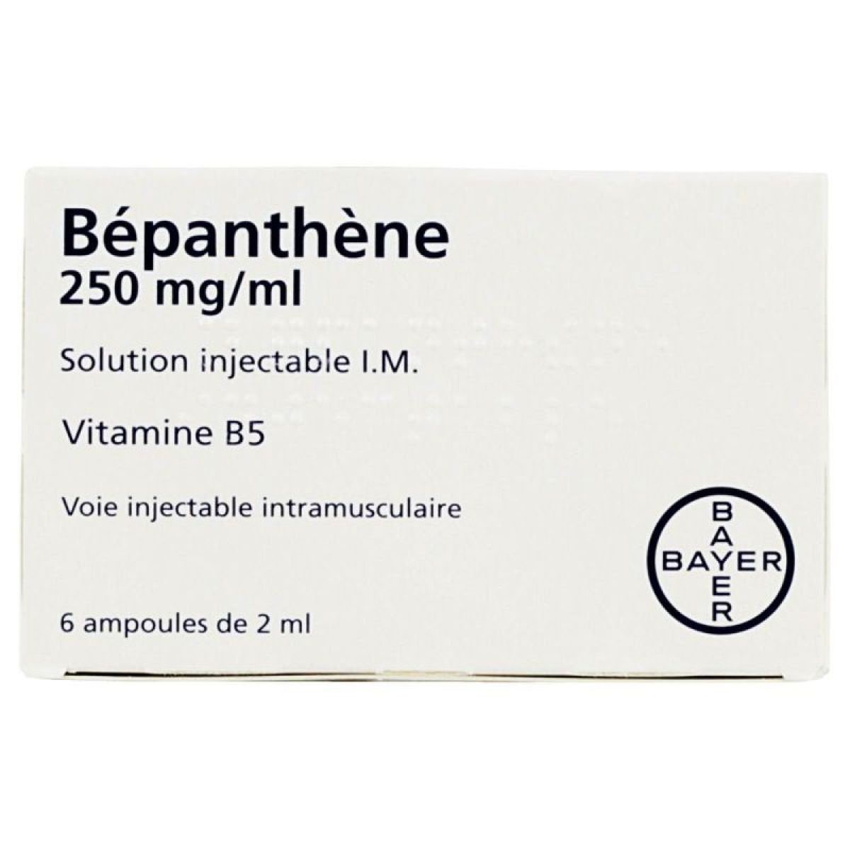 Bepanthene 250mg/ml Ampoules IM 2ml - Réparation Cutanée