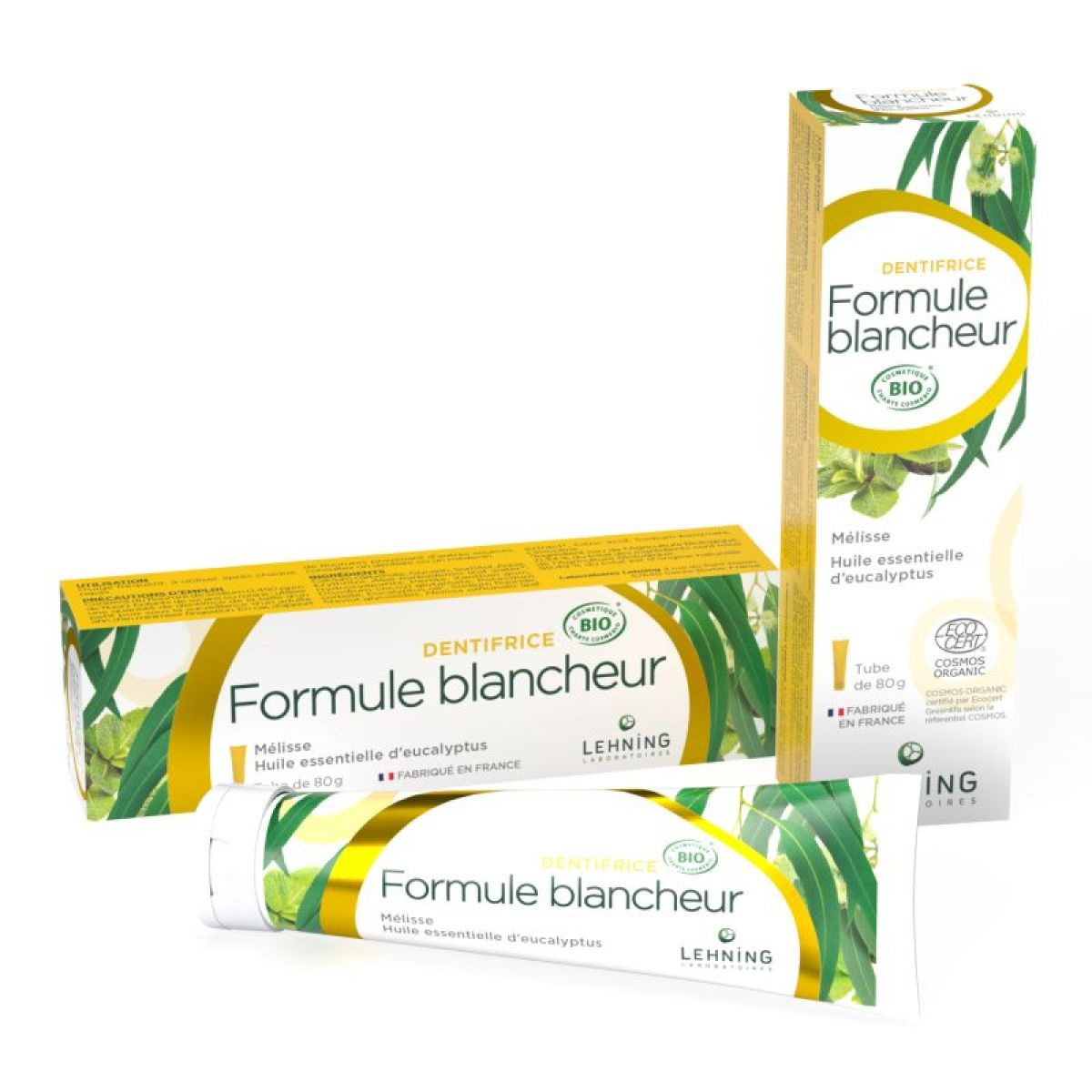 Dentifrice Blancheur Bio 75ml : protection dentaire et éclat naturel