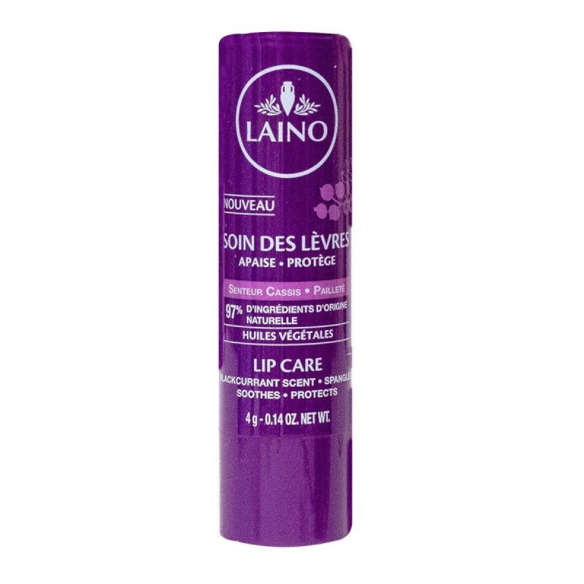 Laino Stick Lèvres Cassis 4g - Soin Hydratant au Parfum Cassis