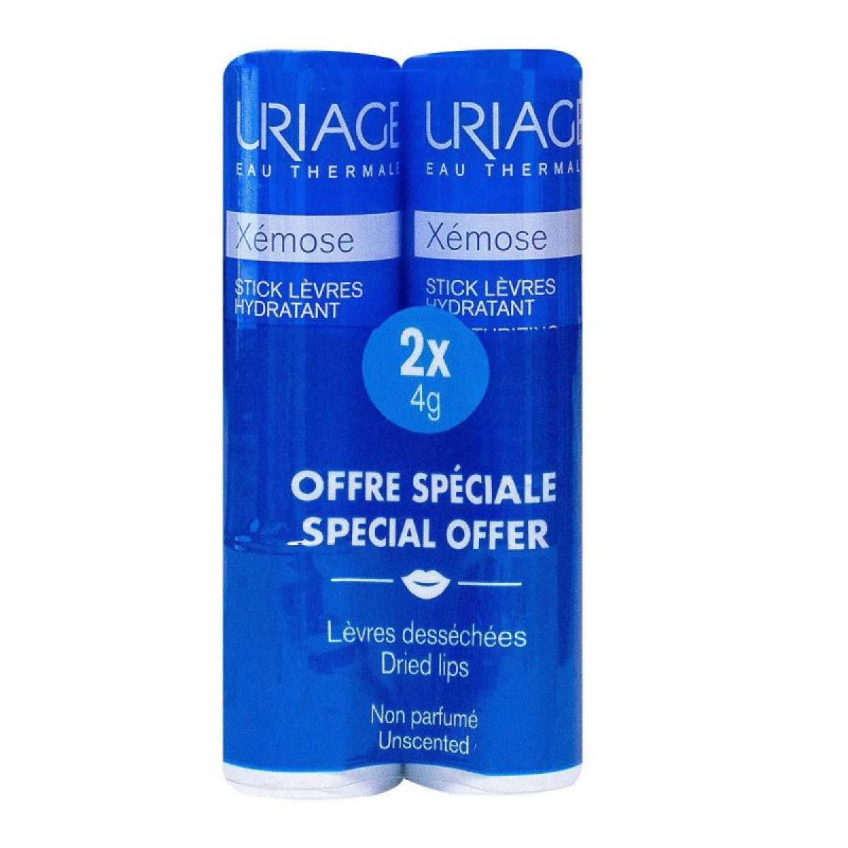 Uriage Xémose Stick Lèvres Lot de 2 - Protection et Hydratation