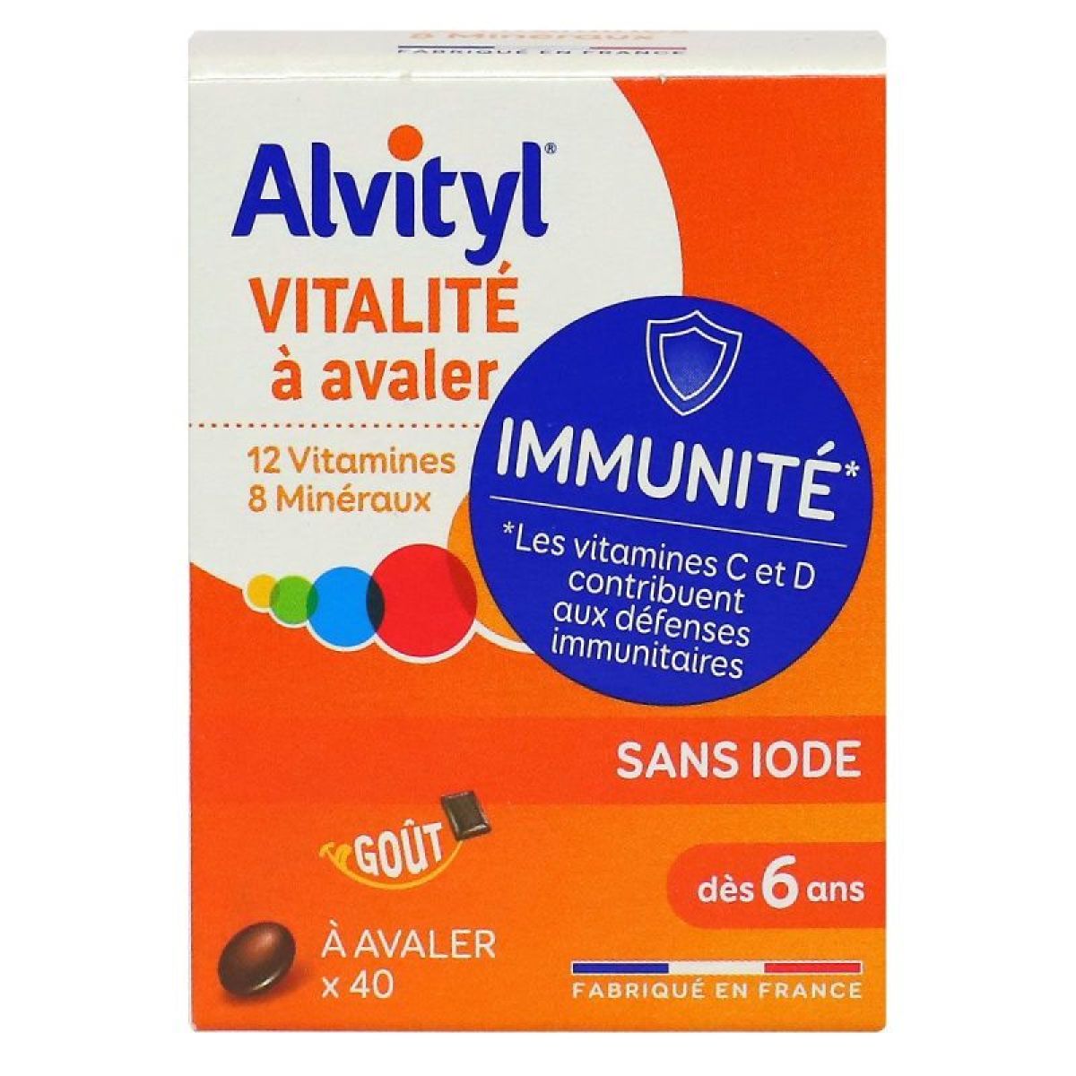 Alvityl Vitalité - Multivitamines Énergie & Forme, 40 Comprimés