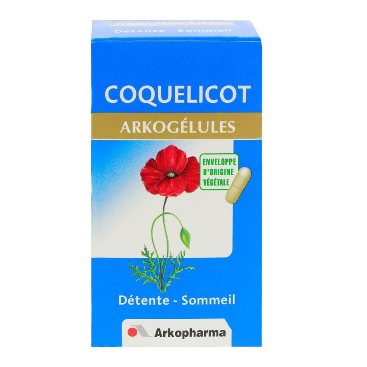 Coquelicot Arkogélules x45 : complément naturel pour un sommeil apaisé