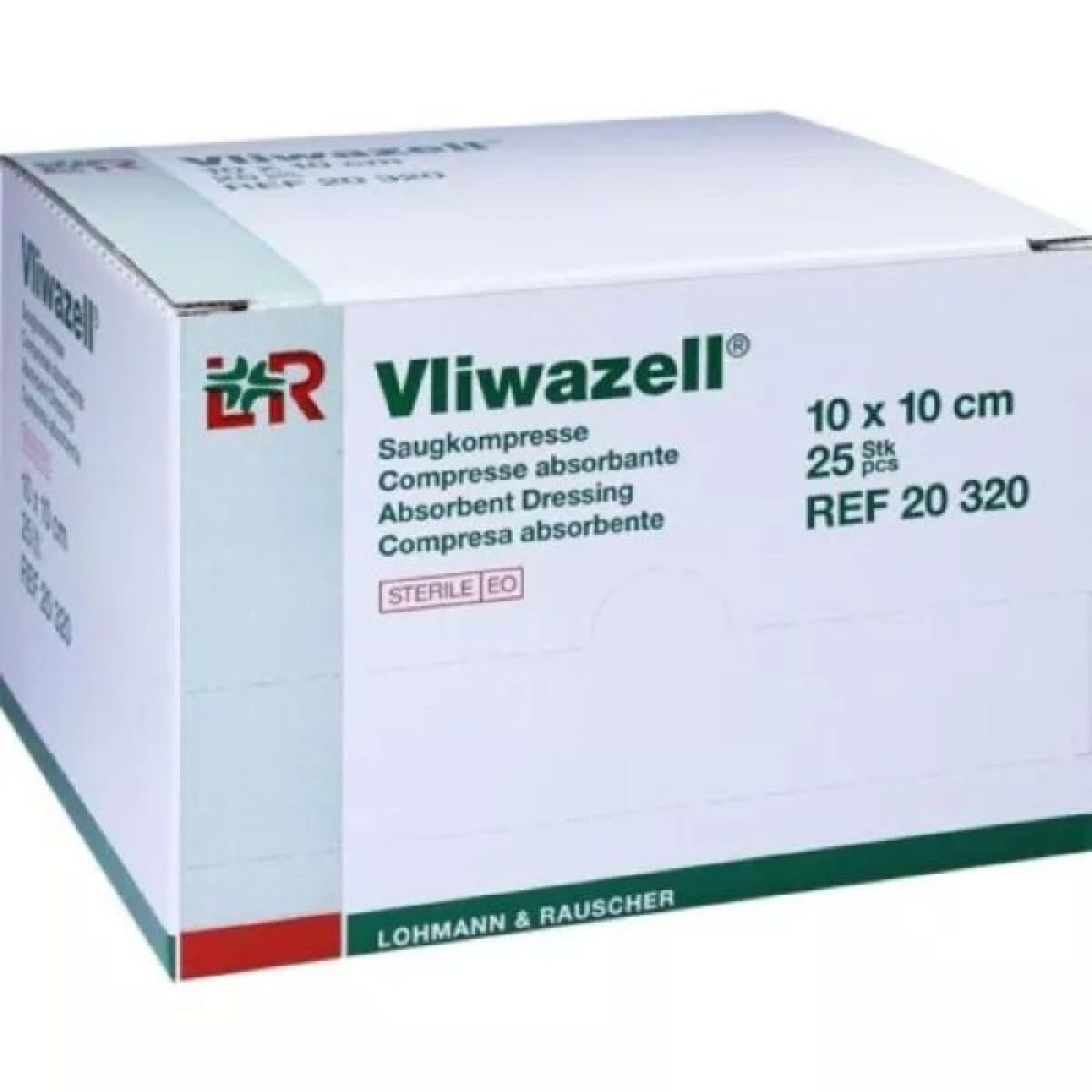Vliwazell Pansement Absorbant 10x10cm - Protection Plaies