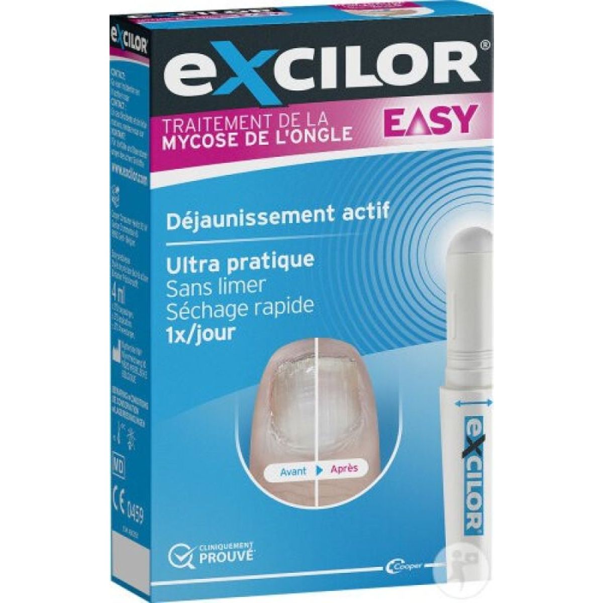 Excilor Easy Mycose Ongle - Traitement Déjaunissant | Pharmacie Jules Verne