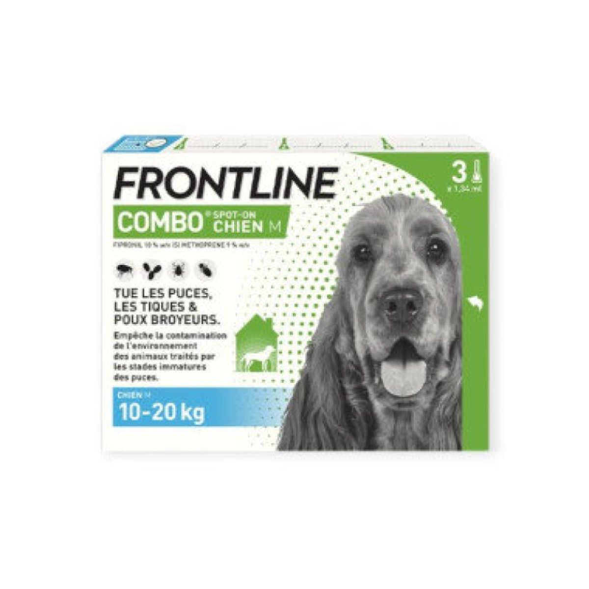 Frontline Combo Chien M - Protection Habitat | Pharmacie Jules Verne