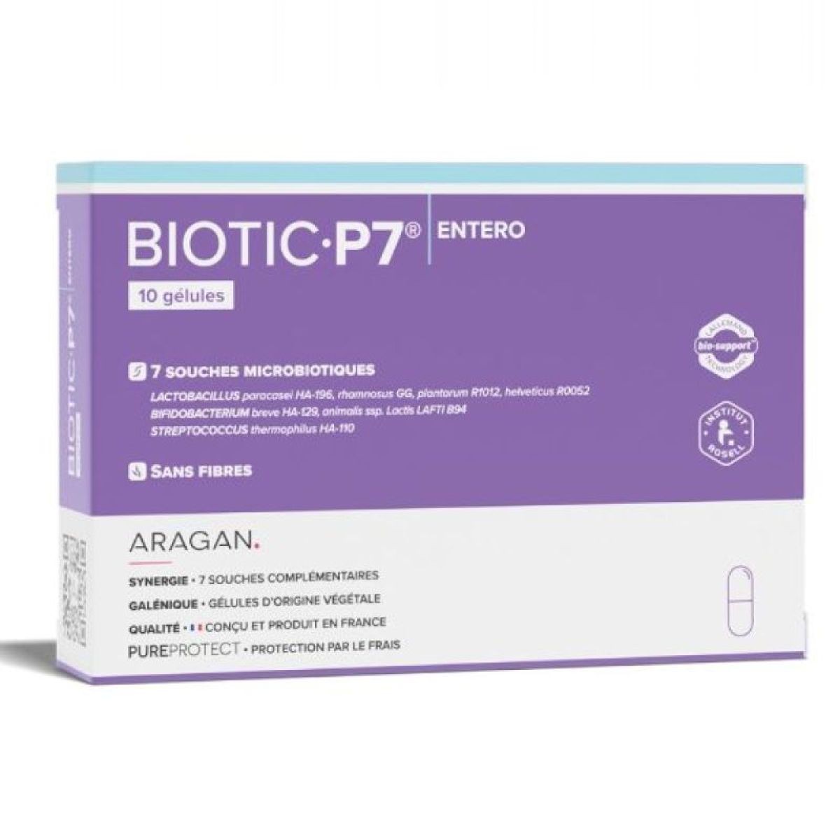 Aragan Probiotic 7 Entero - Gélules Digestives - 10 unités