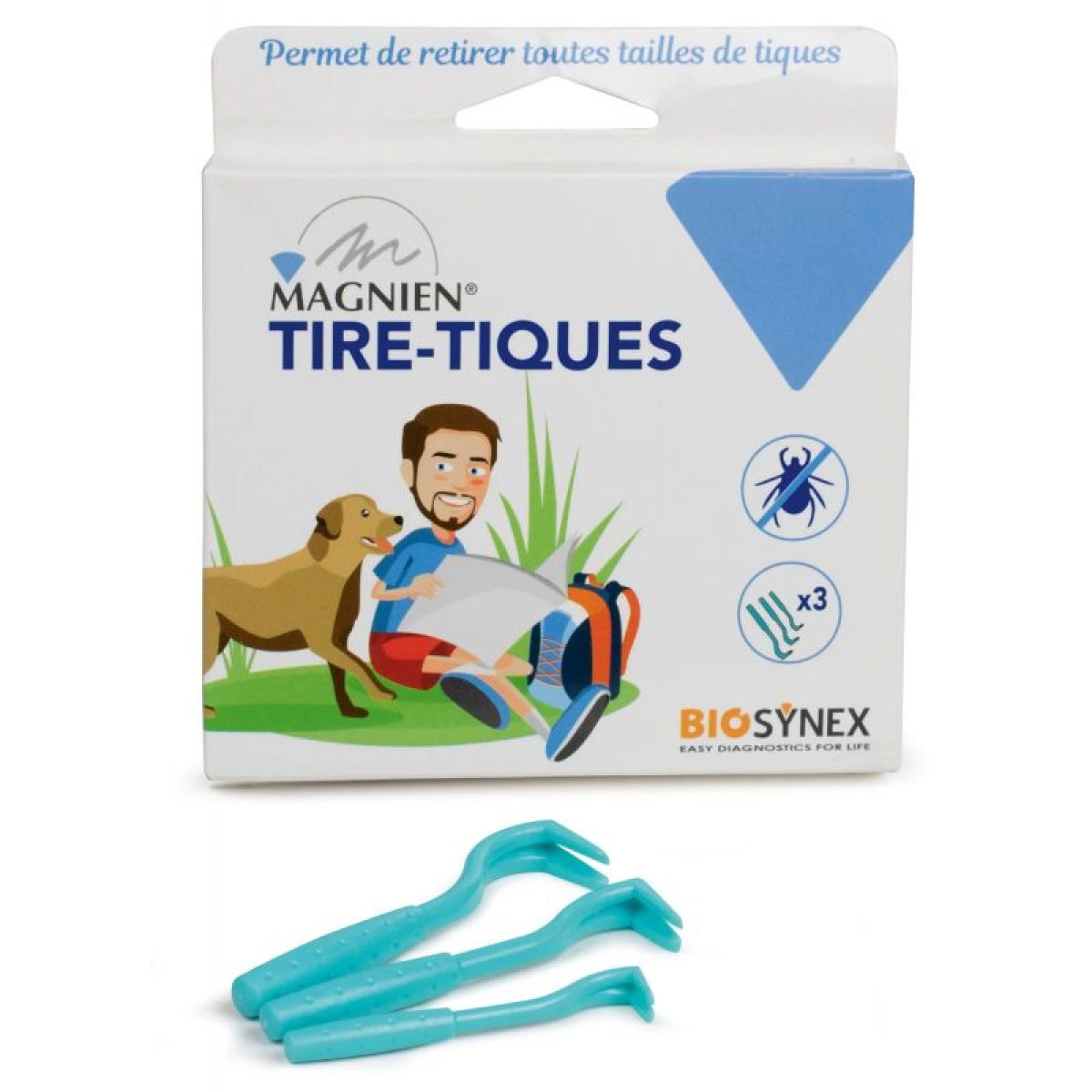 Tire-Tique Biosynex x3 - Retrait des Tiques Facile