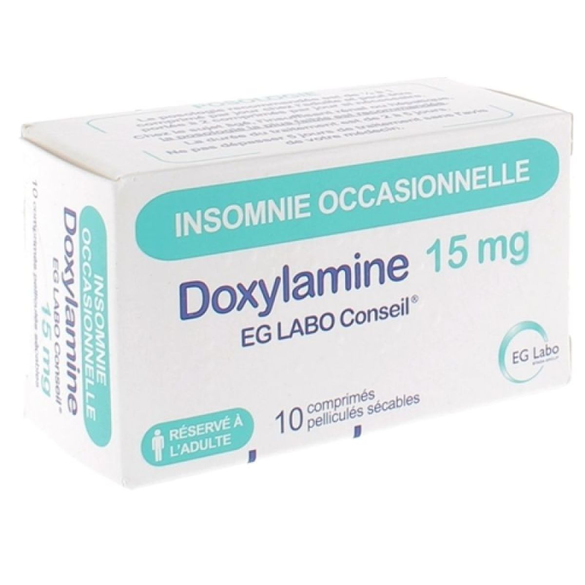 Doxylamine EG 15 mg x10 - Comprimés Sommeil