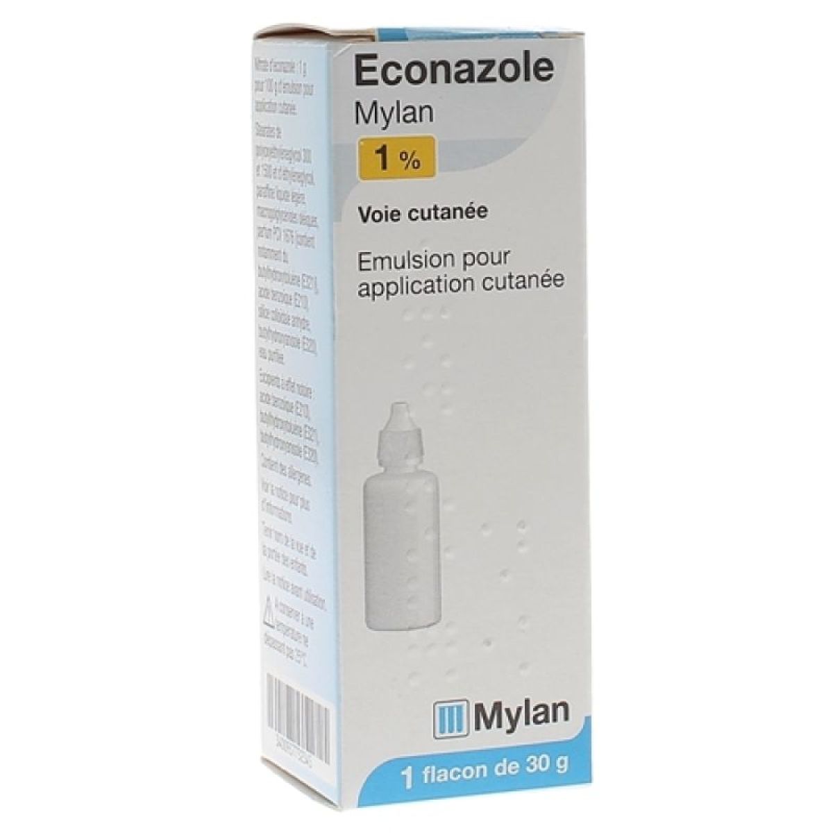 Econazole 1% Mylan Émulsion 30g - Traitement antifongique