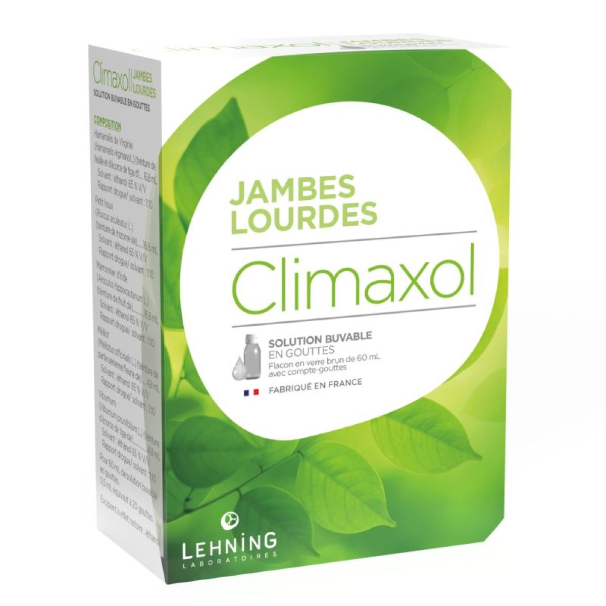 Climaxol Sol Buvable 60ml - Jambes Légères et Confort Naturel