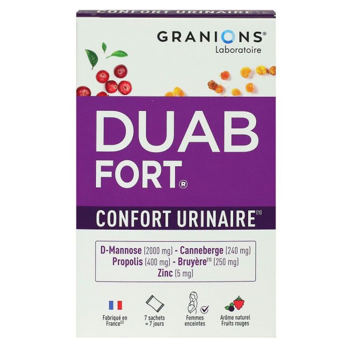 Duab Fort 7 Sachets : complément alimentaire anti-infectieux urinaire
