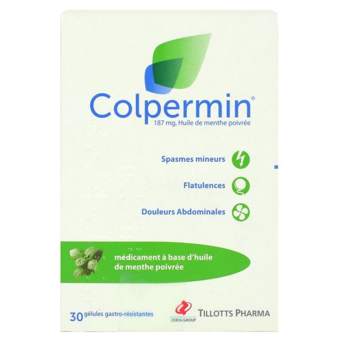 Colpermin 187mg Gélules : soulagement naturel des troubles intestinaux