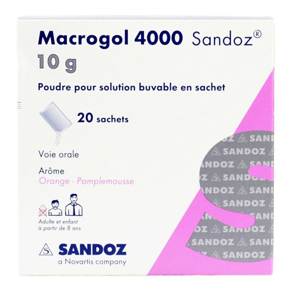 Macrogol Sandoz 10g 20 Sachets - Laxatif Doux et Efficace