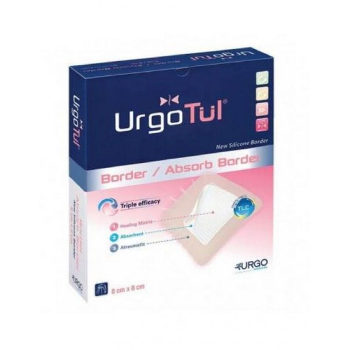 Urgotul Border Pansement Hydrocolloïde 8x8cm - Boîte de 16