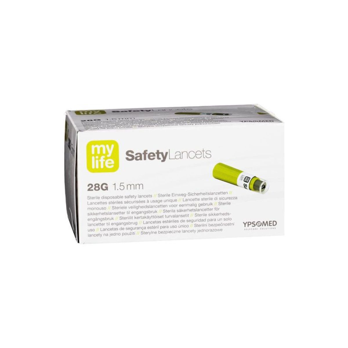 Mylife Lancette Safety 200 - Prélèvement Sanguin Sécurisé