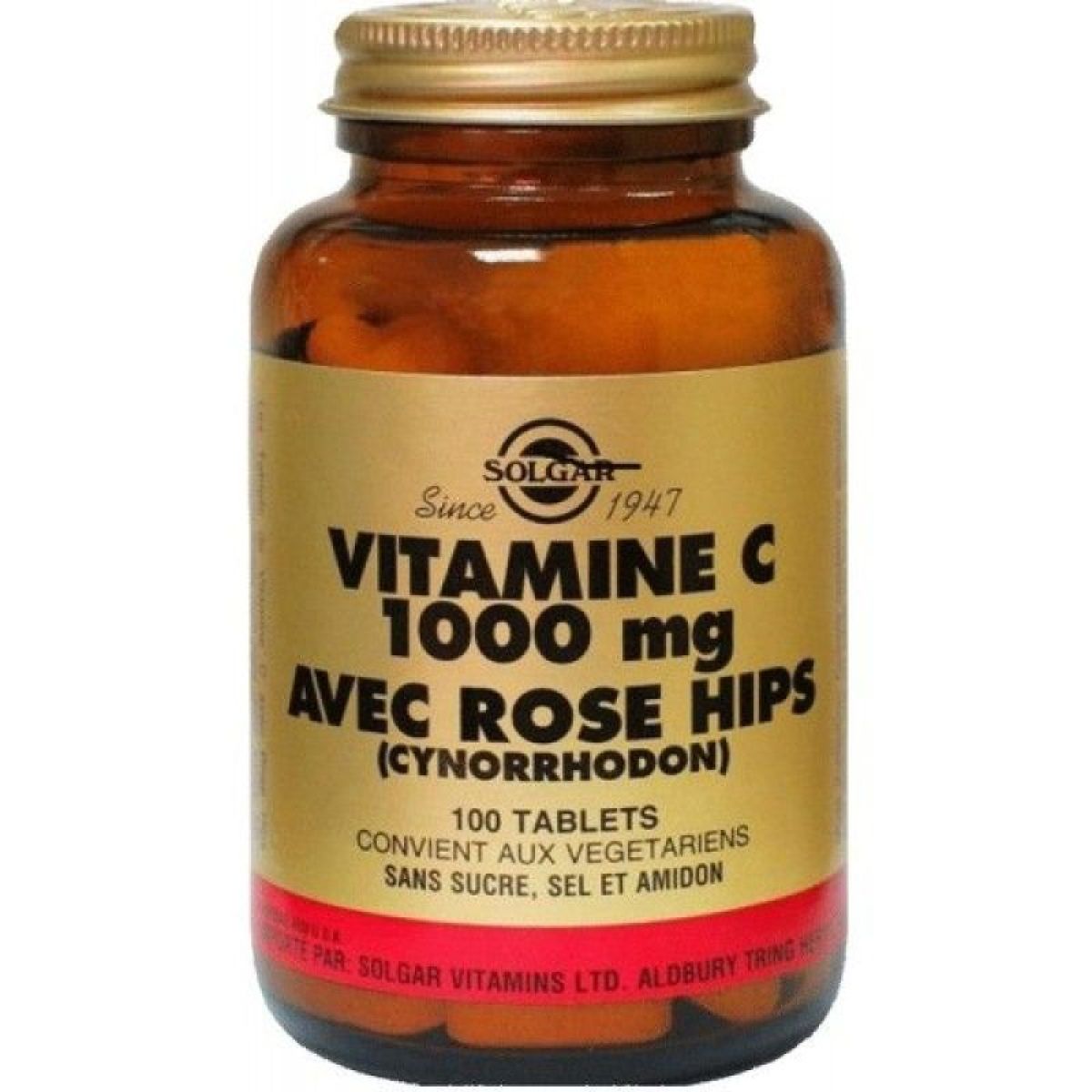 Solgar Vitamine C 1000mg 100 Comprimés - Immunité et énergie